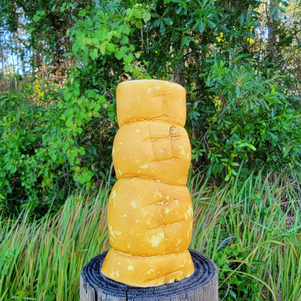Bullysticks Organic: Beef Cheek Roll 5"-6" w/Peanut Butter (6 per bag)